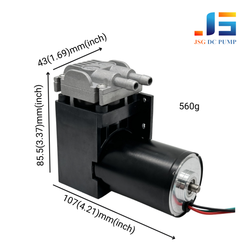 Micro Vacuum Pump JSG-07 12V/24V, Flow Rate 17-40L/min