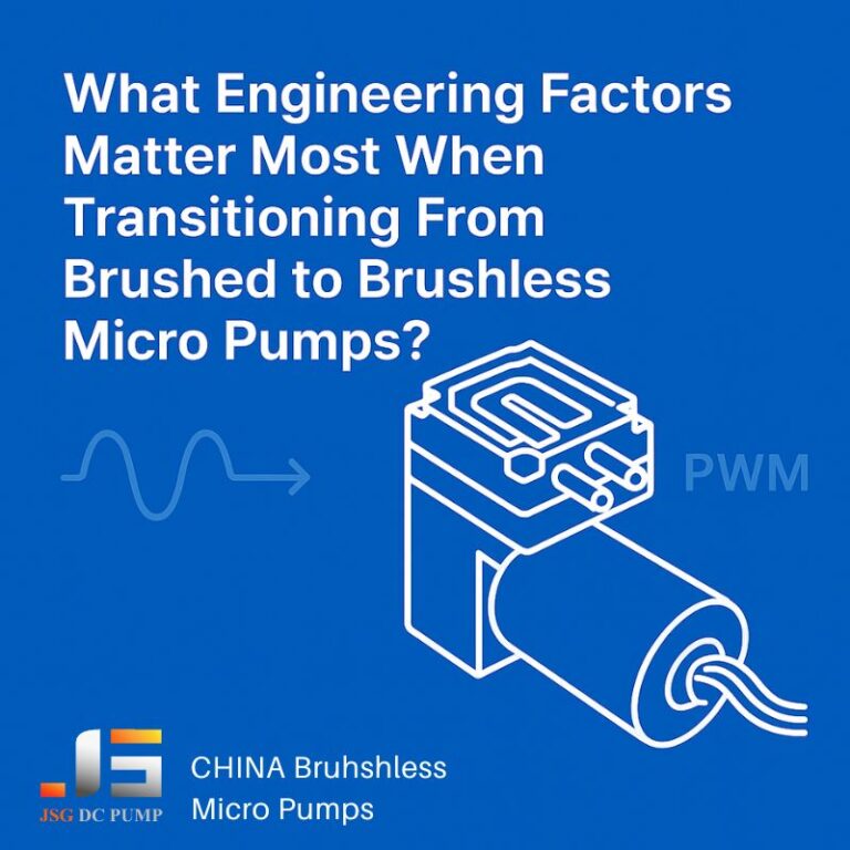 Engineer Considerations for Switching to Brushless Micro Pumps