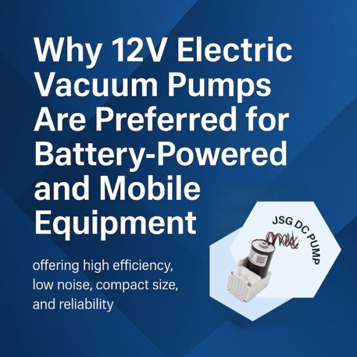 12V Electric Vacuum Pump for Battery-Powered Equipment
